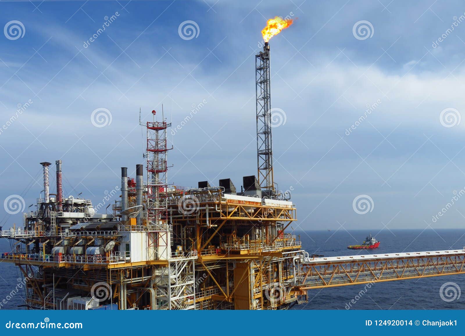 Offshore Construction Platform for Production Oil and Gas, Oil and Gas ...