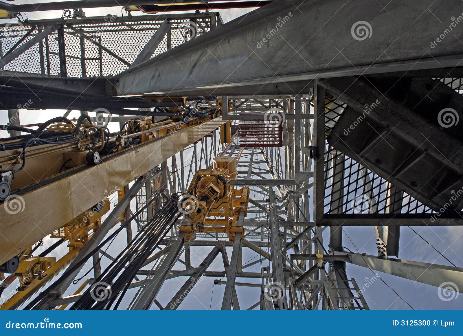 Offshore Derrick View stock photo. Image of metal, iron - 3125300