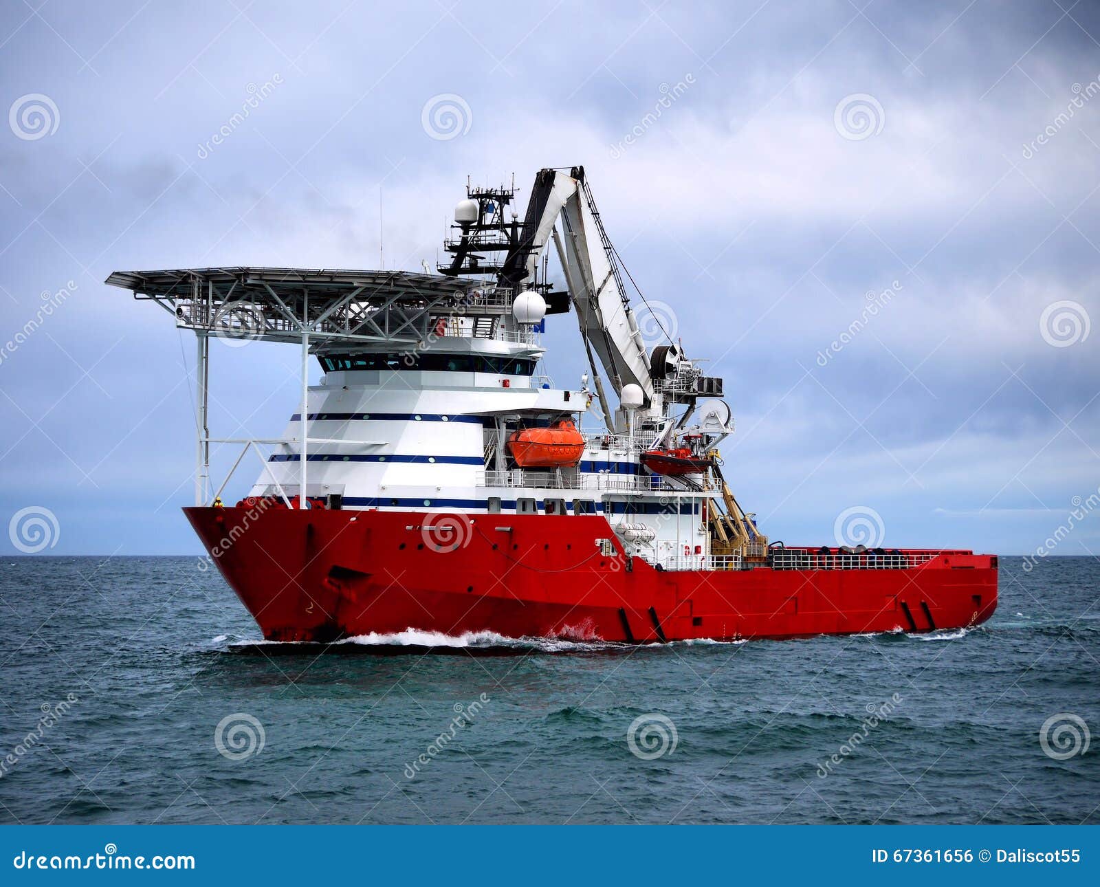Offshore Diving Vessel a stock photo. Image of white - 67361656