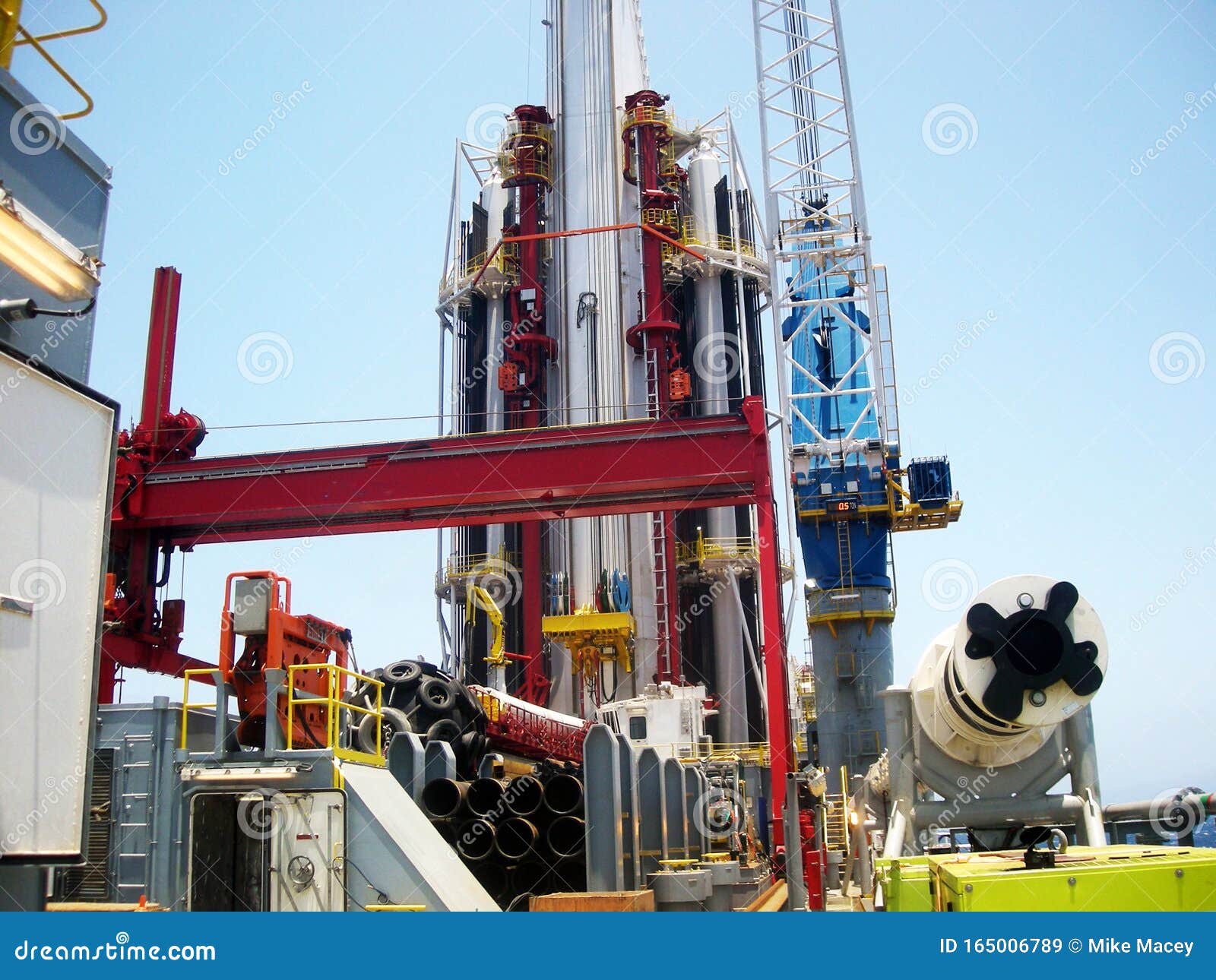Offshore Drilling Operations. Stock Image - Image of port, offshore ...