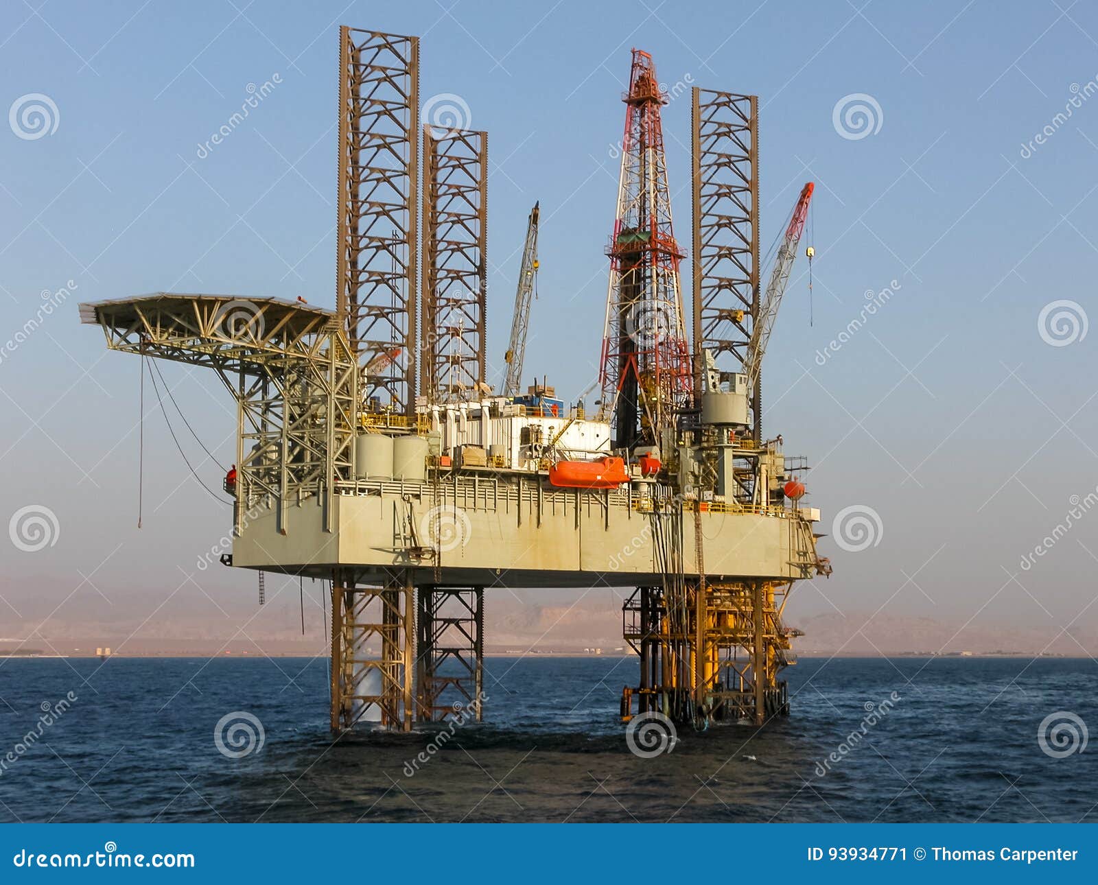 Offshore Drilling Rig stock image. Image of egypt, suez - 93934771