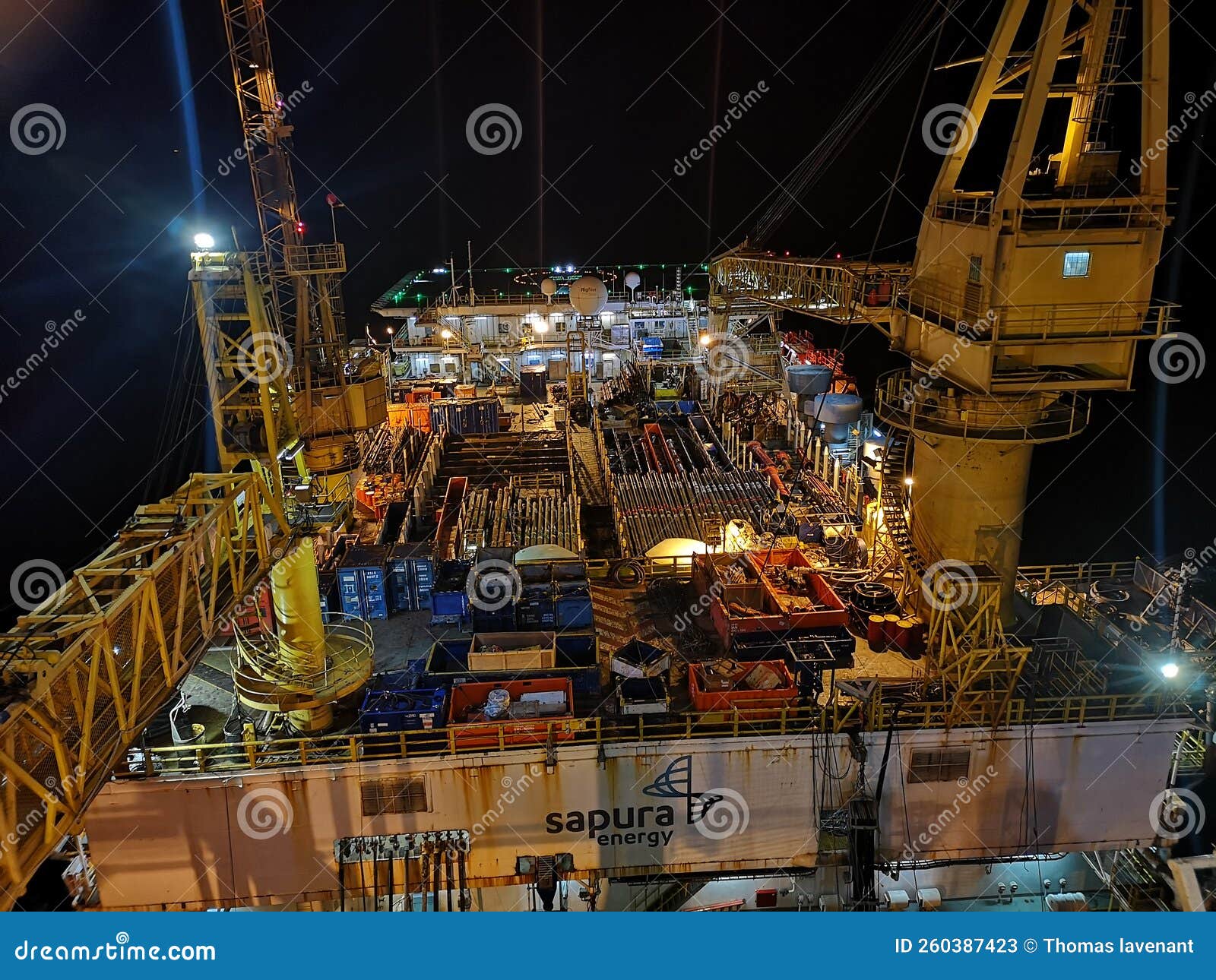 Offshore drilling rig editorial stock photo. Image of screenshot ...