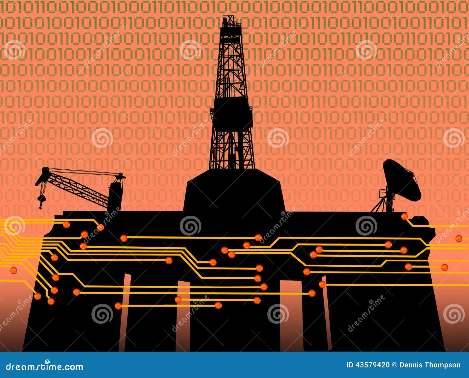 Oil Gas Industry Oilfield Drilling Rig Oil Pump Jack Offshore ...