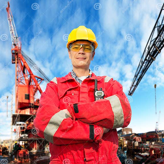 Offshore engineer stock image. Image of industrial, officer - 25060435