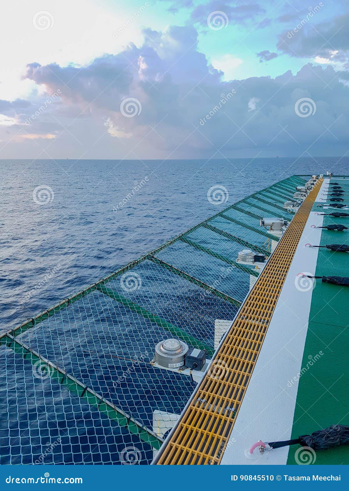 Offshore helideck stock photo. Image of empty, industry - 90845510