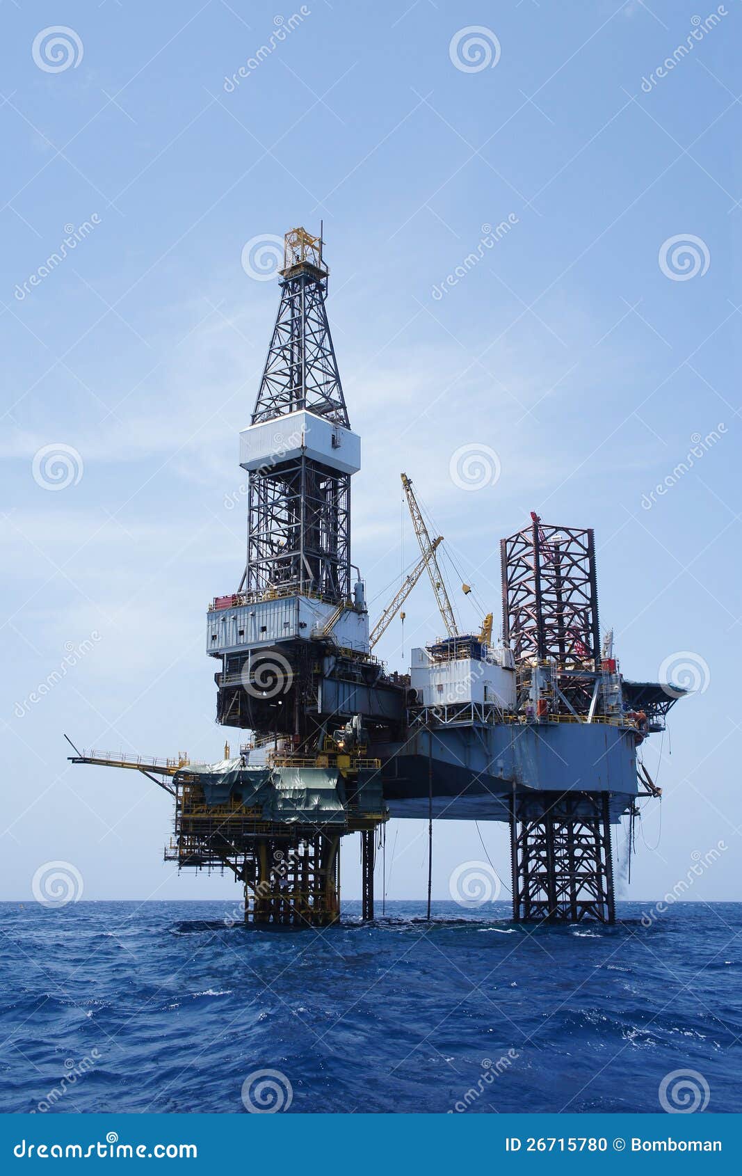 Offshore Jack Up Drilling stock photo. Image of energy - 26715780
