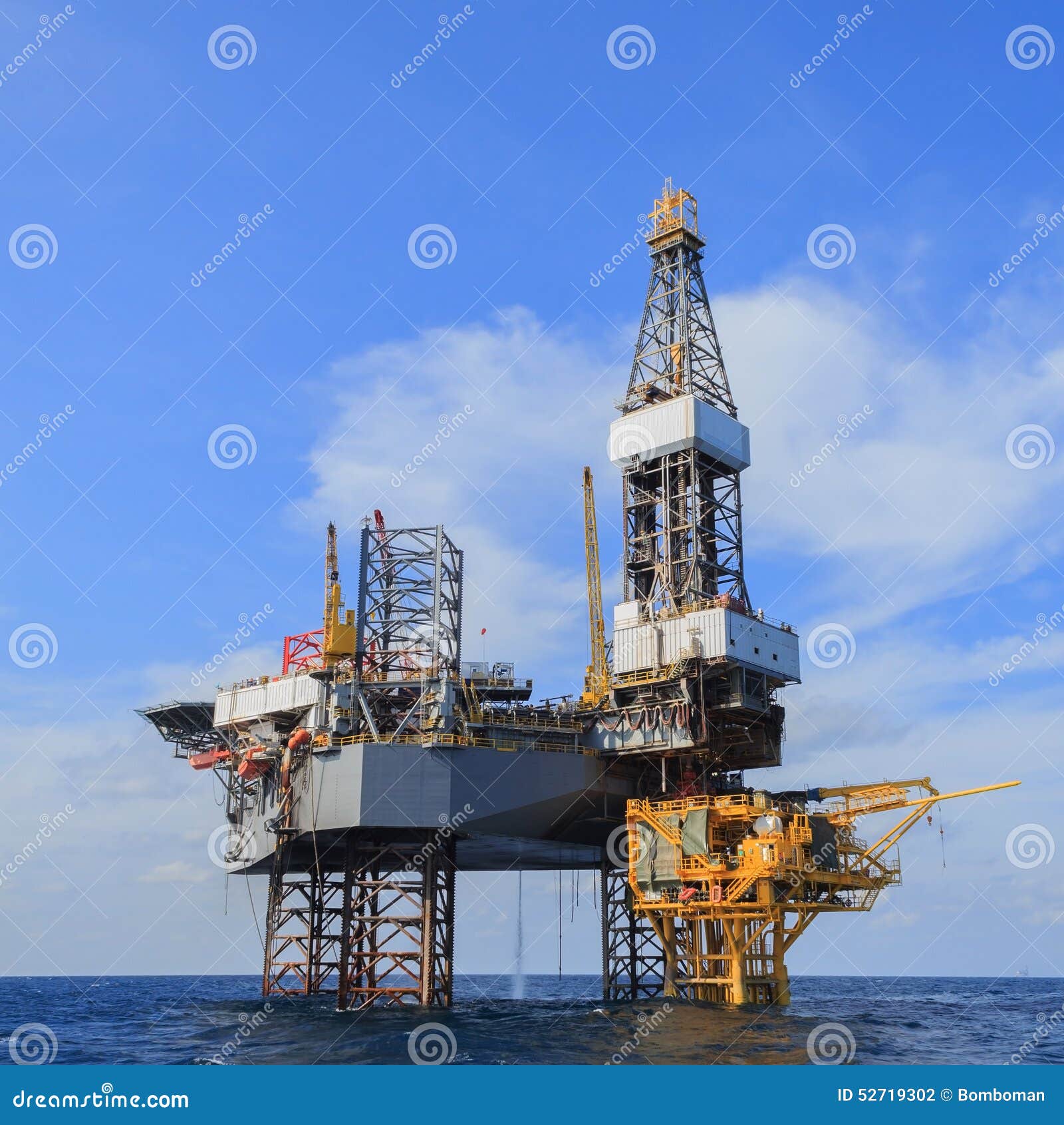 The Jack Up Leg At The Jack Up Platform Royalty-Free Stock Photo ...