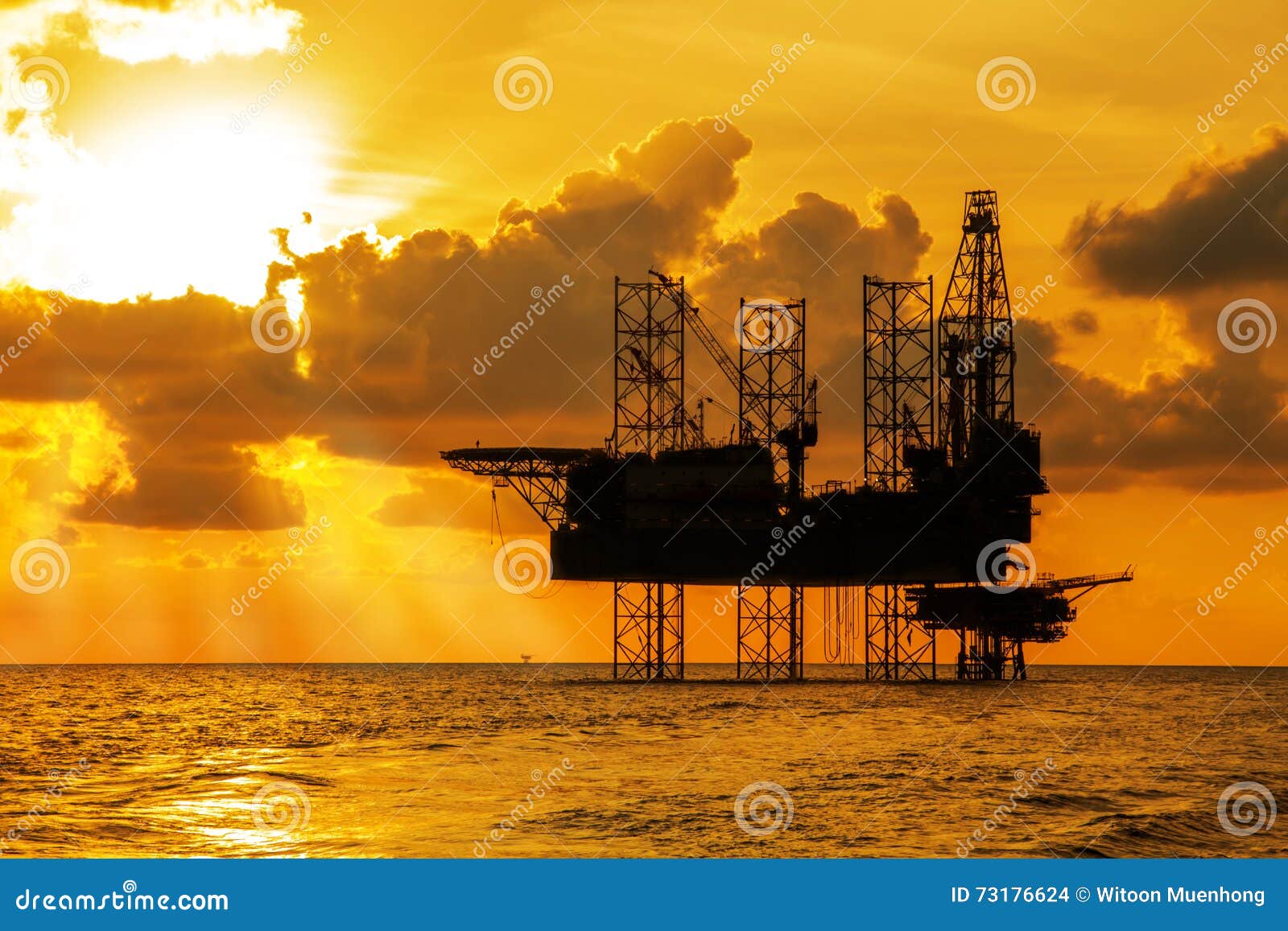 Offshore Jack Up Rig stock photo. Image of jackup, nature - 73176624