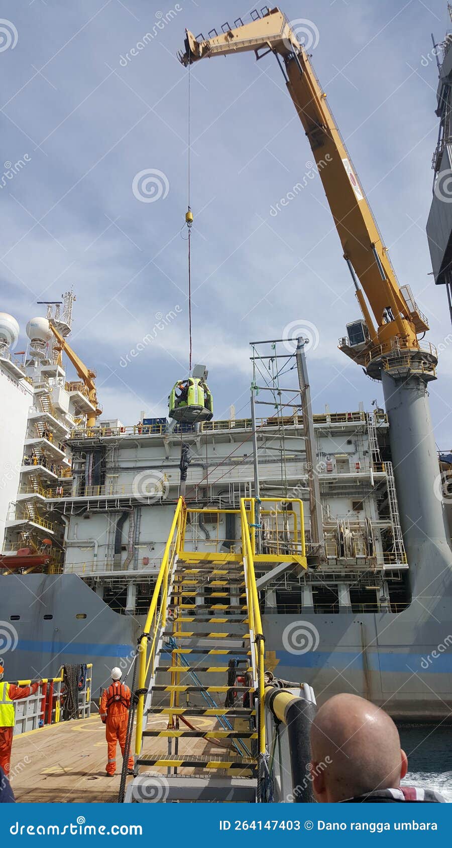 Offshore life editorial stock photo. Image of construction - 264147403