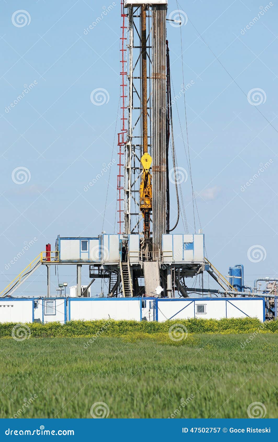 Offshore oil drilling rig stock image. Image of high - 47502757