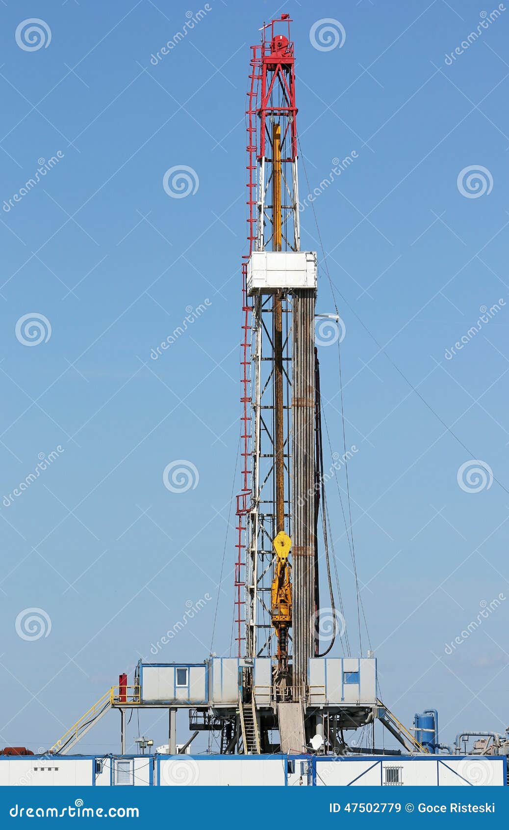 Offshore oil drilling rig stock image. Image of iron - 47502779