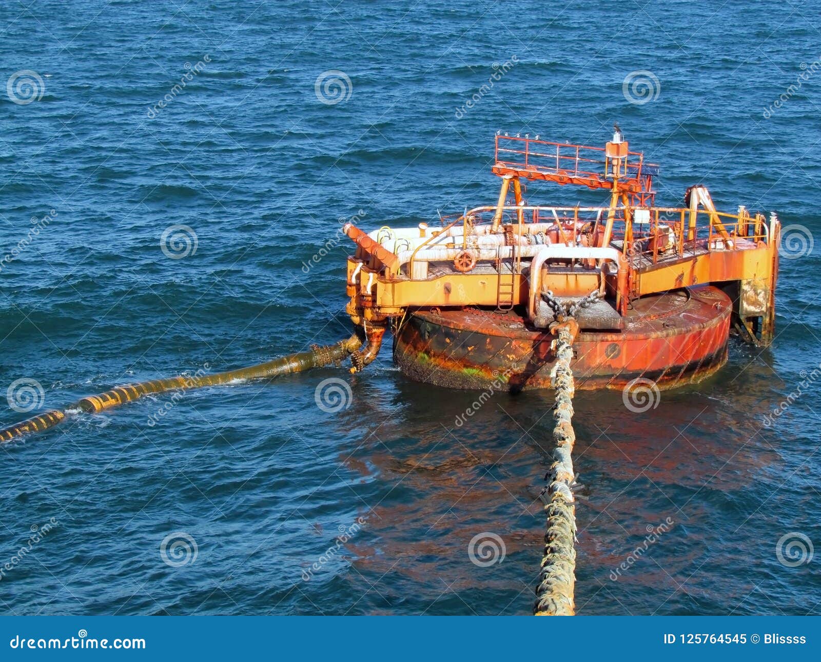 Offshore Oil Loading from Single Buoy Mooring into Oil Tanker. Single ... Offshore Oil Loading from Single Buoy Mooring into Oil Tanker. Single ...