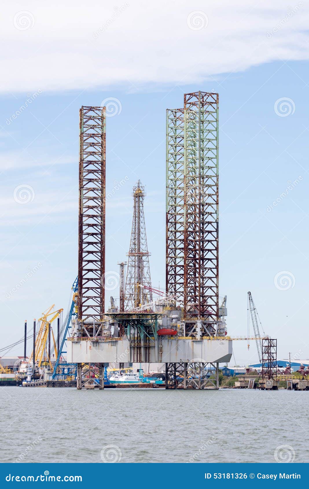 Offshore Oil Platform Stock Photography | CartoonDealer.com #53181326