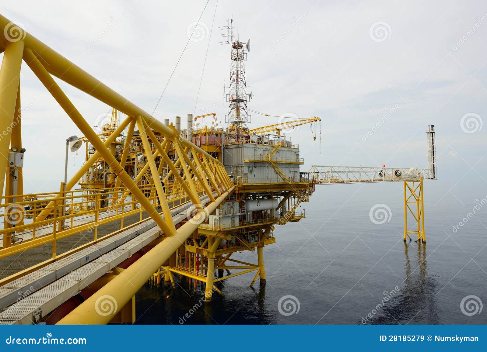 The offshore oil rig stock image. Image of petroleum - 28185279