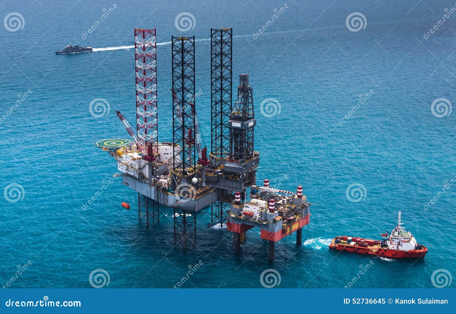 Offshore Oil Rig Drilling Platform Editorial Image - Image of drilling ...