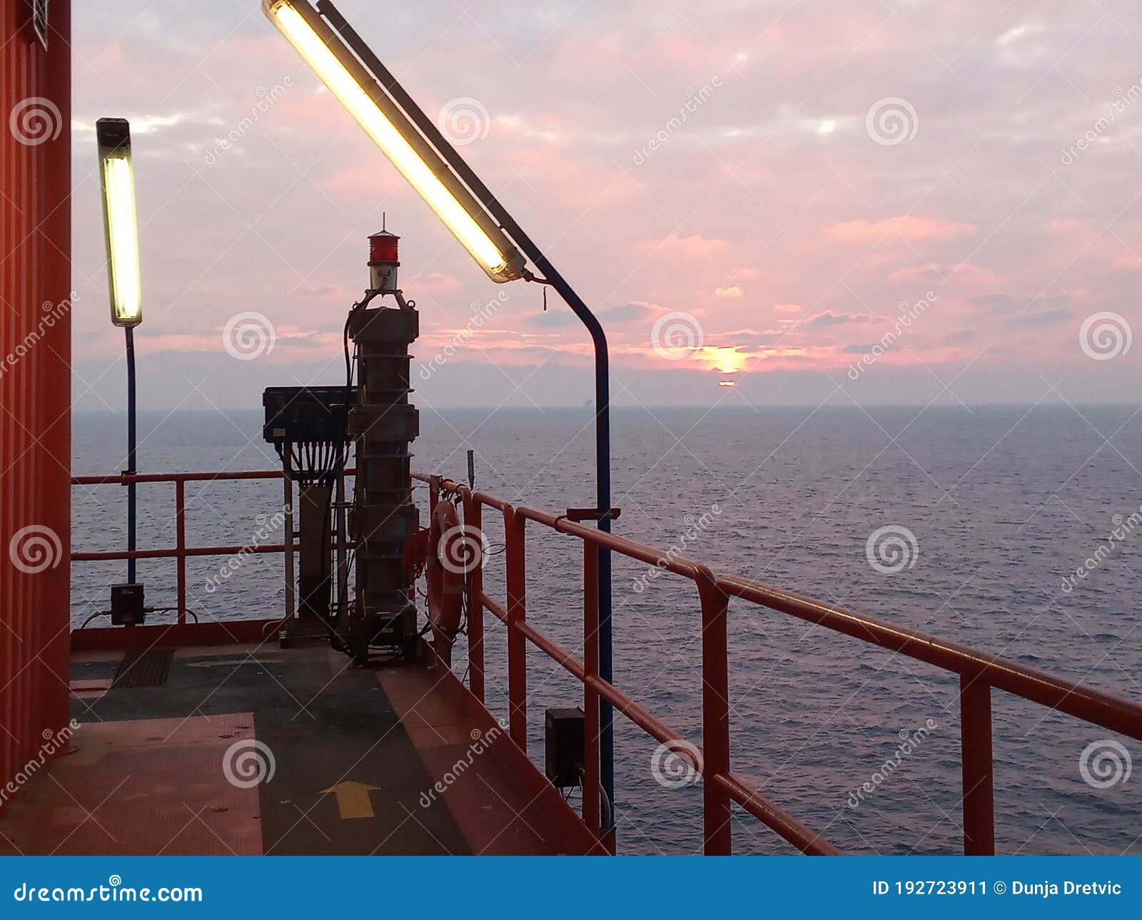 Offshore Oil Rig Platform. stock image. Image of outdoors - 192723911