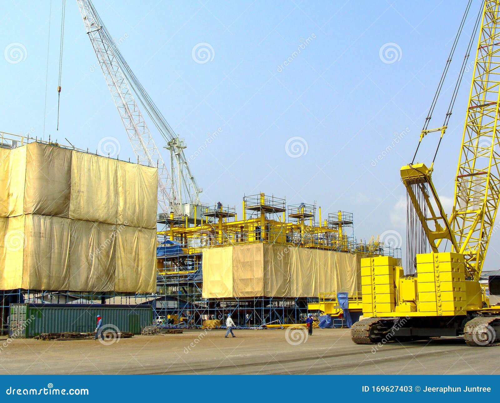 Rig Platform during Construction Stock Image - Image of development ...