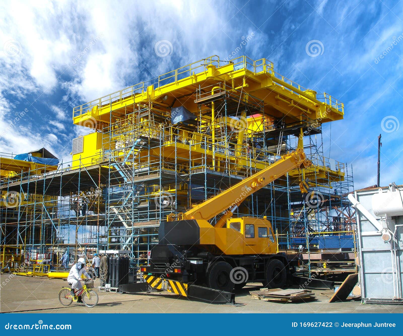 Rig Platform during Construction Editorial Photography - Image of ...