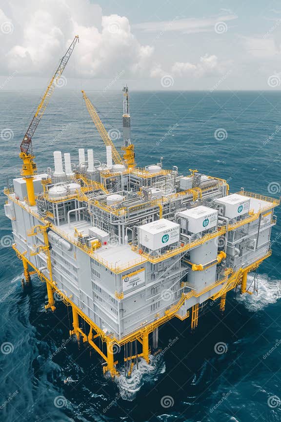 Offshore Oil Rig Platform, a Marvel of Engineering for Extracting Resources from the Ocean ...