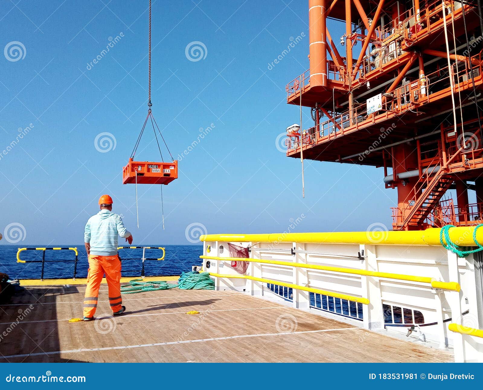Modern Offshore Vessels Being Built At Shipyard Kleven Yard Editorial ...