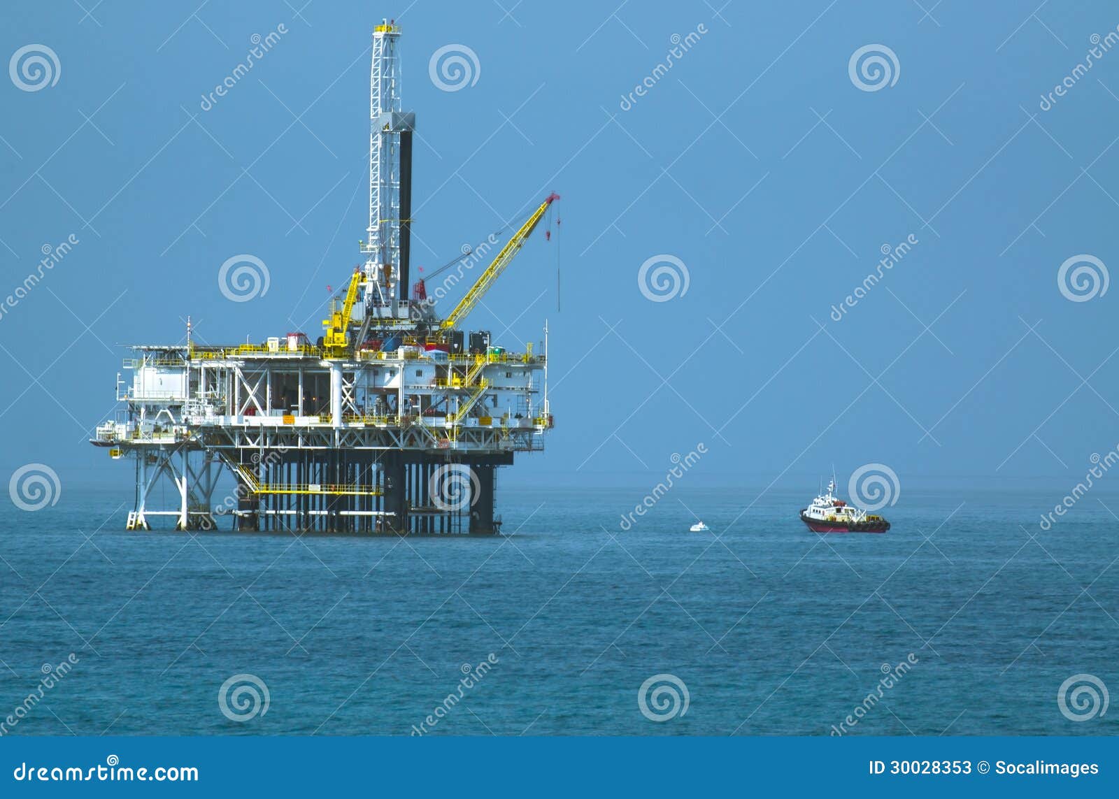Oil Platform stock image. Image of labor, industry, ocean - 30028353