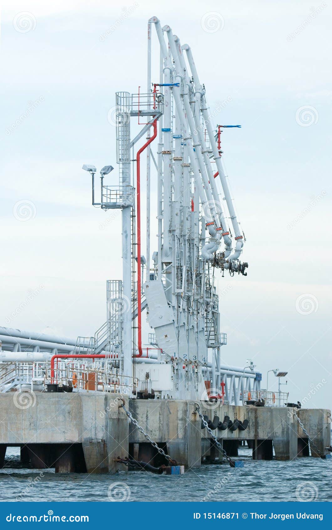 Offshore oil terminal stock image. Image of terminal - 15146871