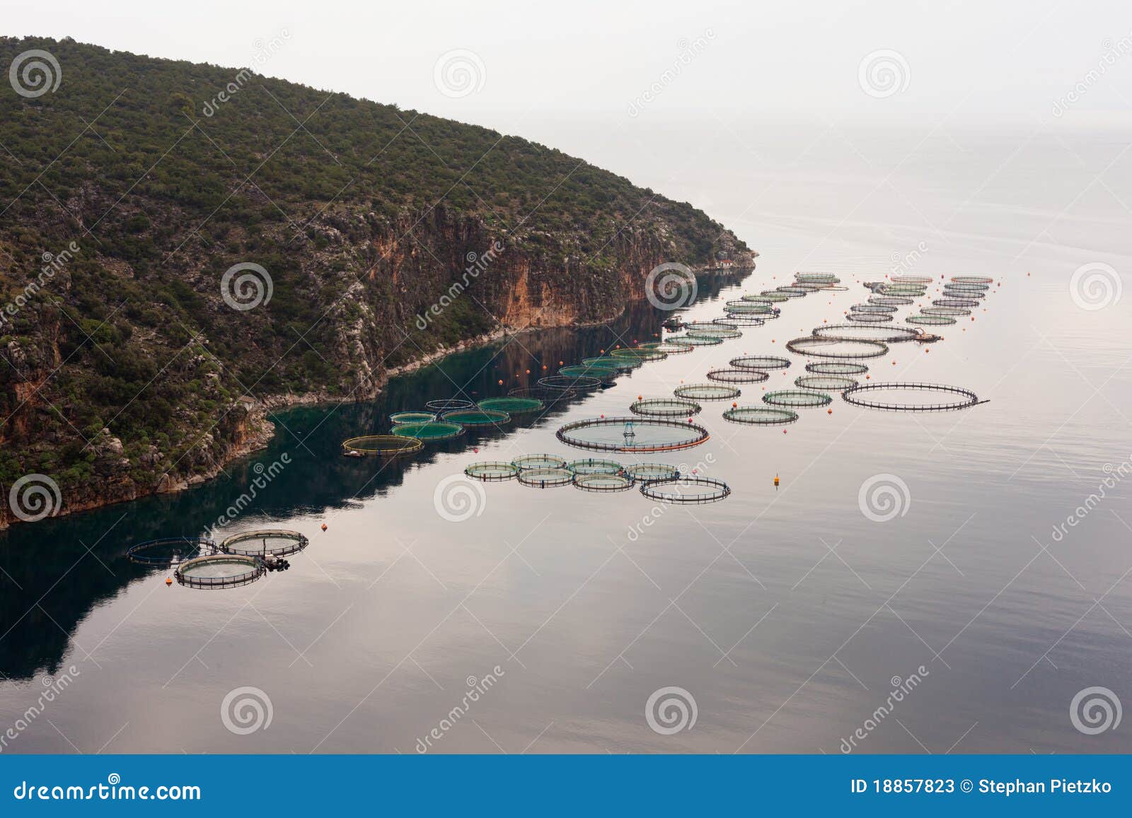Offshore open sea fishfarm stock image. Image of industry - 18857823