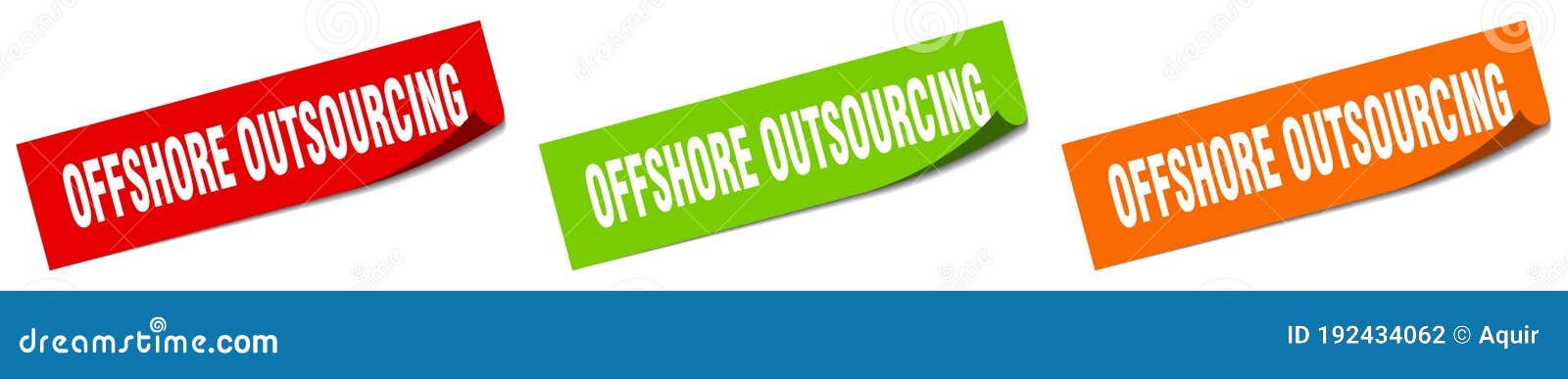 Offshore Outsourcing Banner. Offshore Outsourcing Speech Bubble Label ...