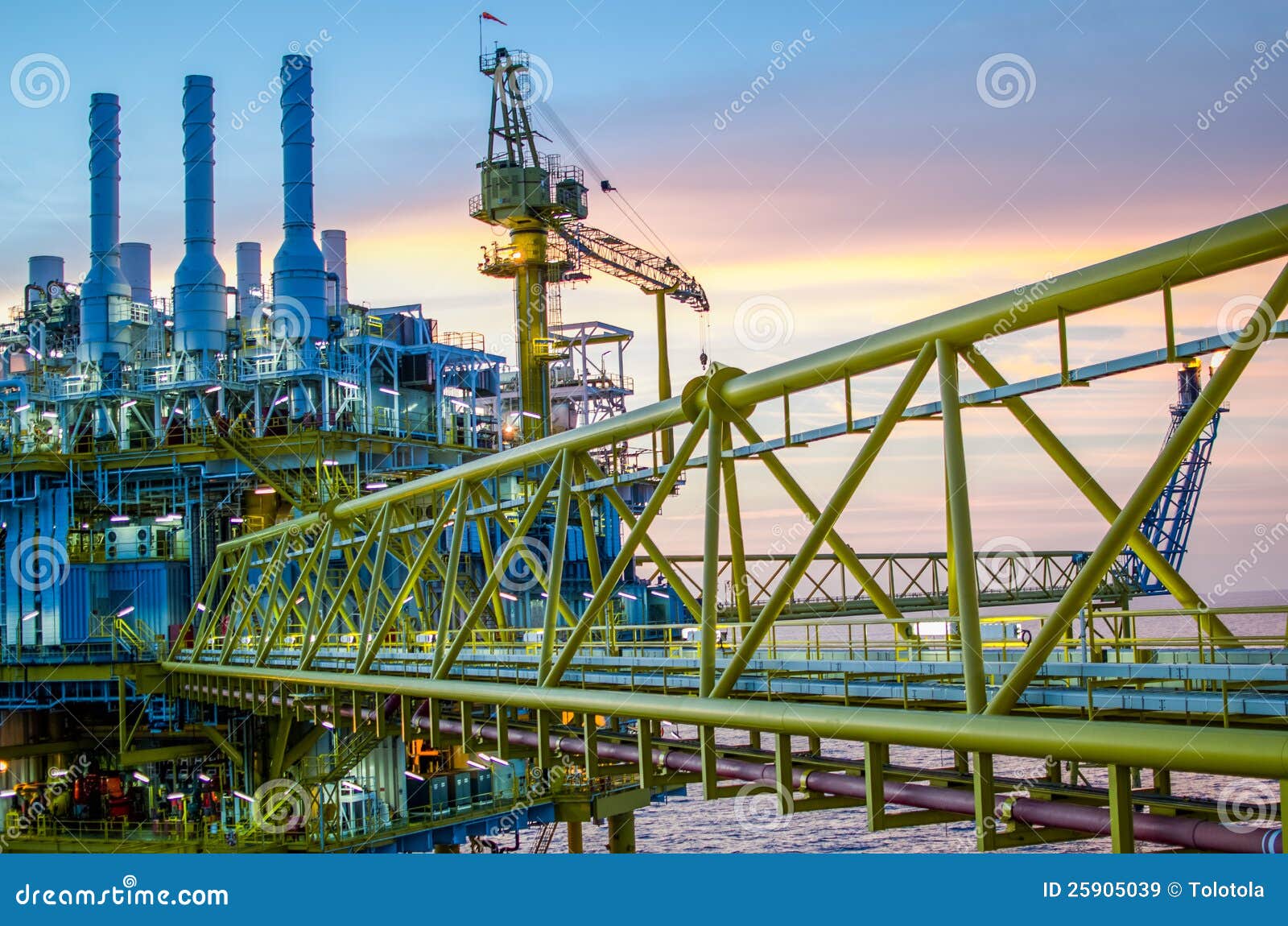 Offshore platform stock image. Image of global, petroleum - 25905039