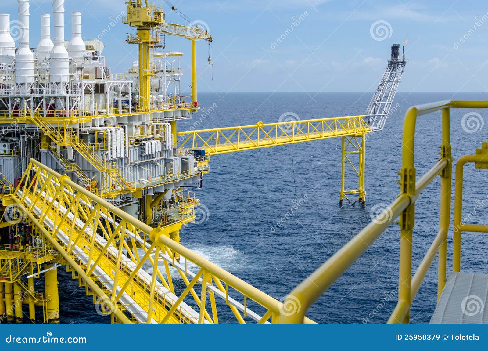 Offshore platform stock image. Image of pipe, platform - 25950379