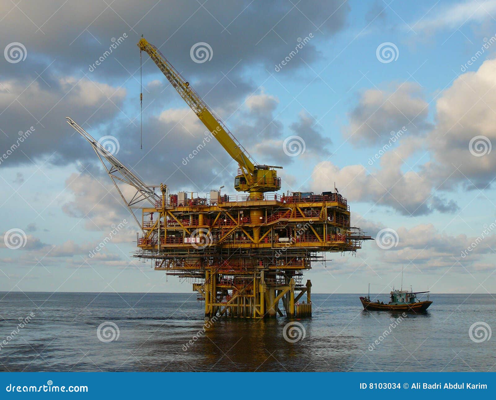 Offshore Platform stock photo. Image of ocean, offshore - 8103034