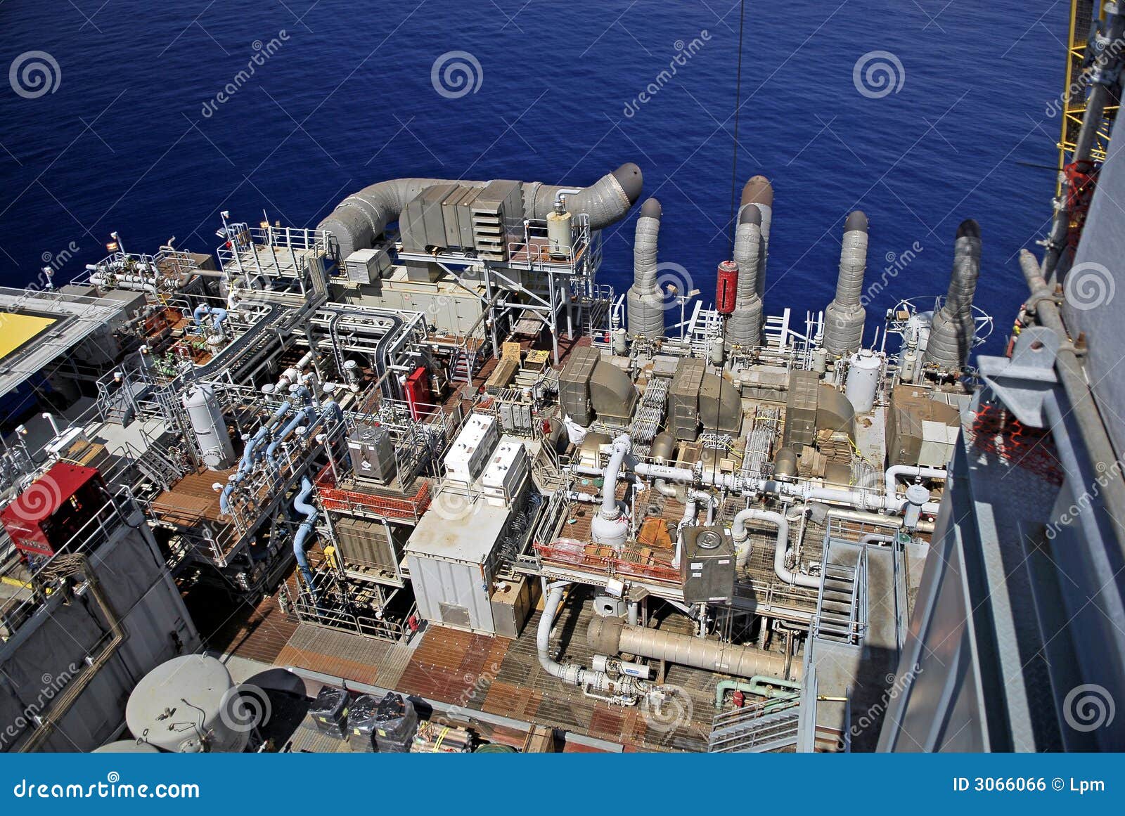 Offshore Platform Deck Area Stock Photo - Image of chemical, crane: 3066066