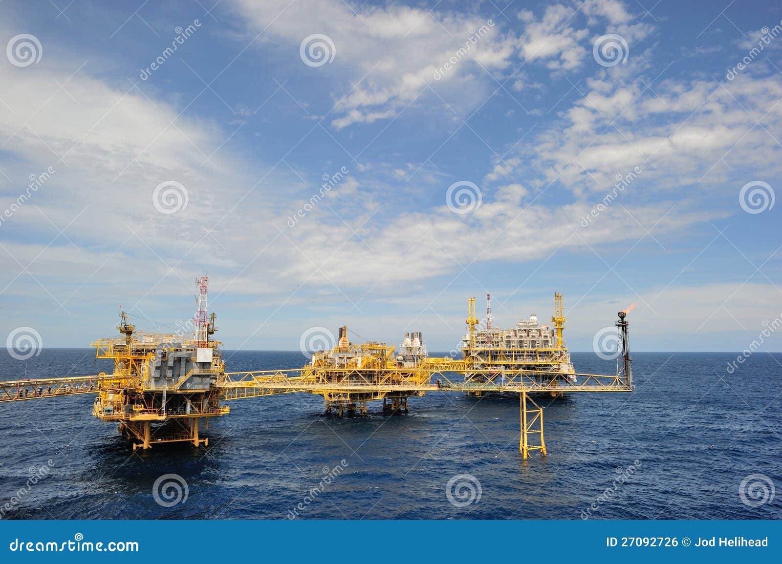 Offshore Production Platform Stock Photo - Image of petrol, ocean: 27092726