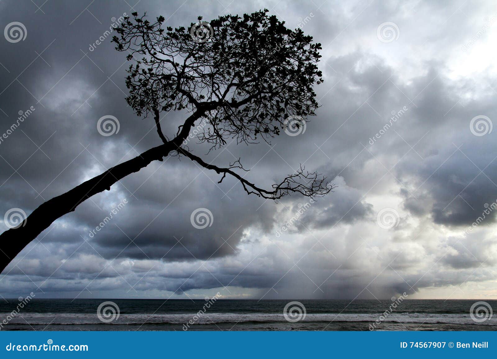 Offshore Rain Squall stock image. Image of landscape - 74567907