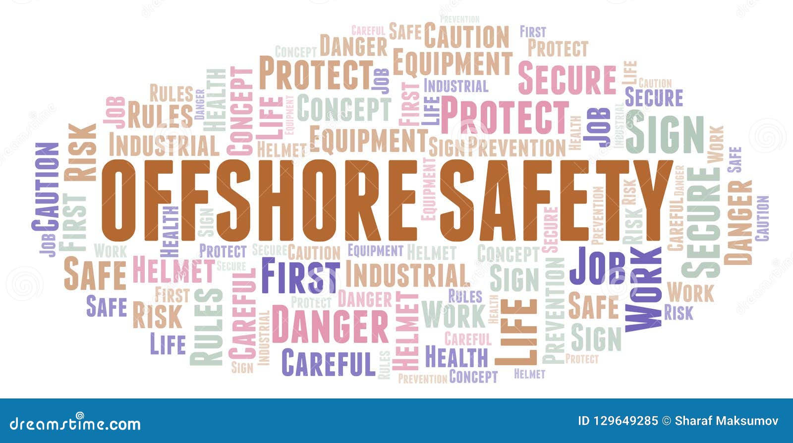 Offshore Rig With Big Typography Text Movie Poster Style Vector ...