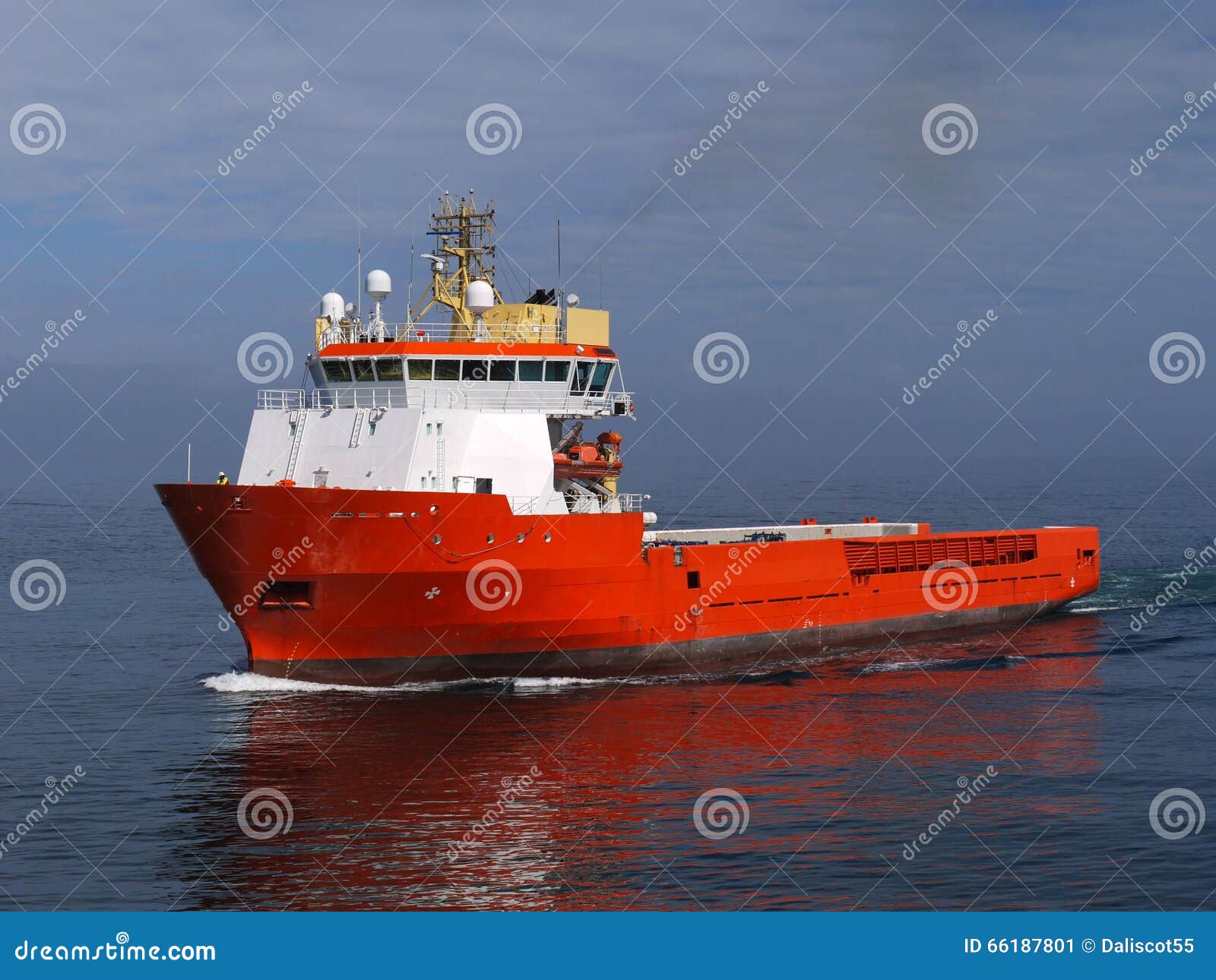 Offshore Supply Ship With Fire Fighting Capabilities Royalty-Free Stock ...