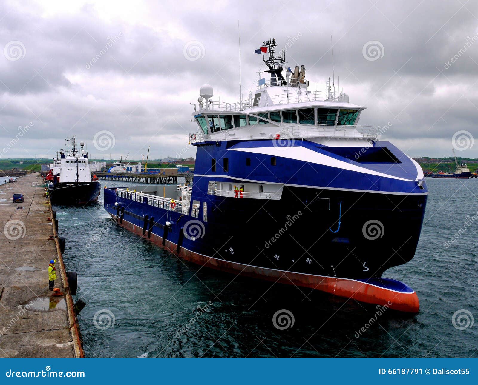 Offshore Supply Ship 12a stock image. Image of water - 66187791