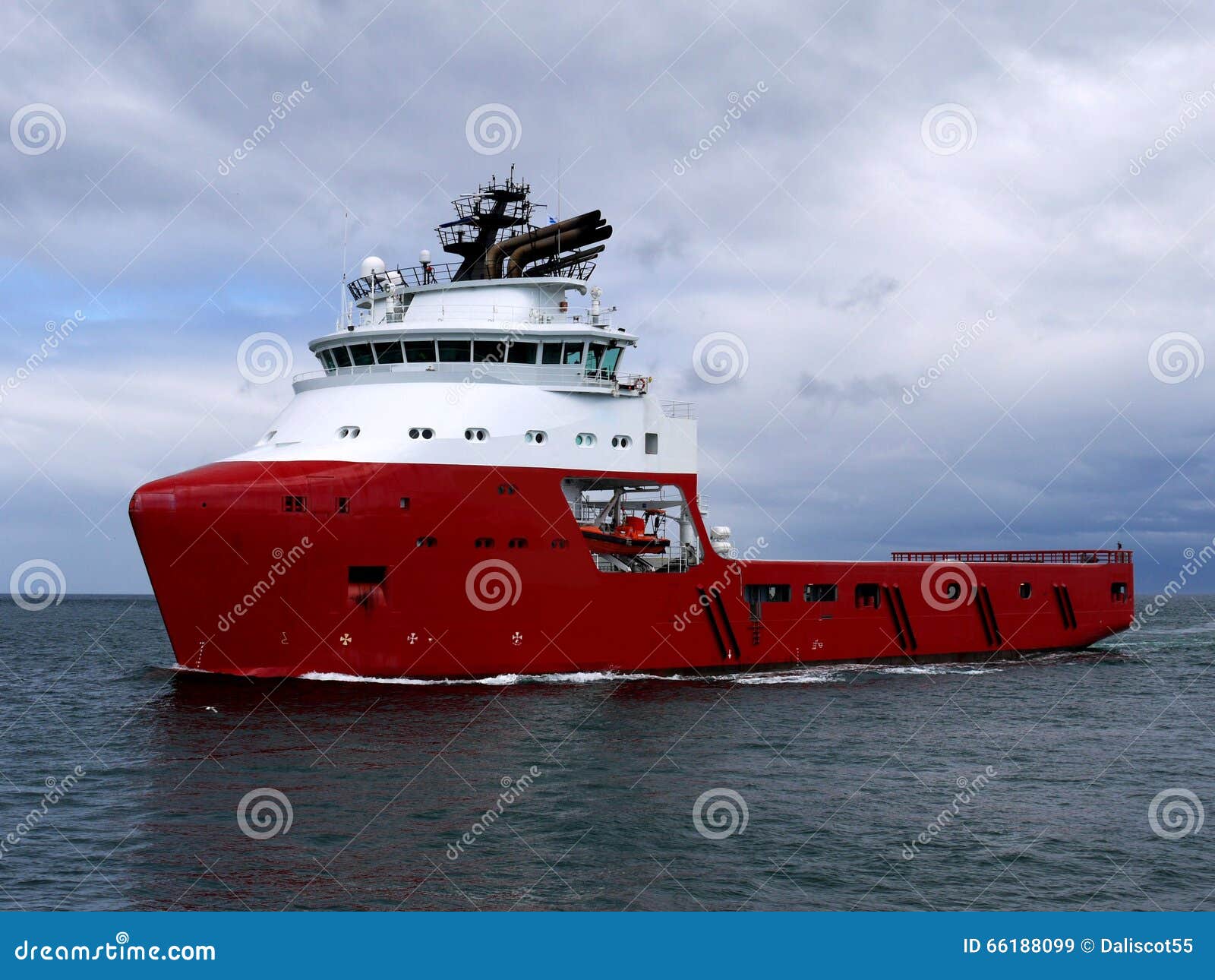 Offshore Supply Ship With Fire Fighting Capabilities Royalty-Free Stock ...