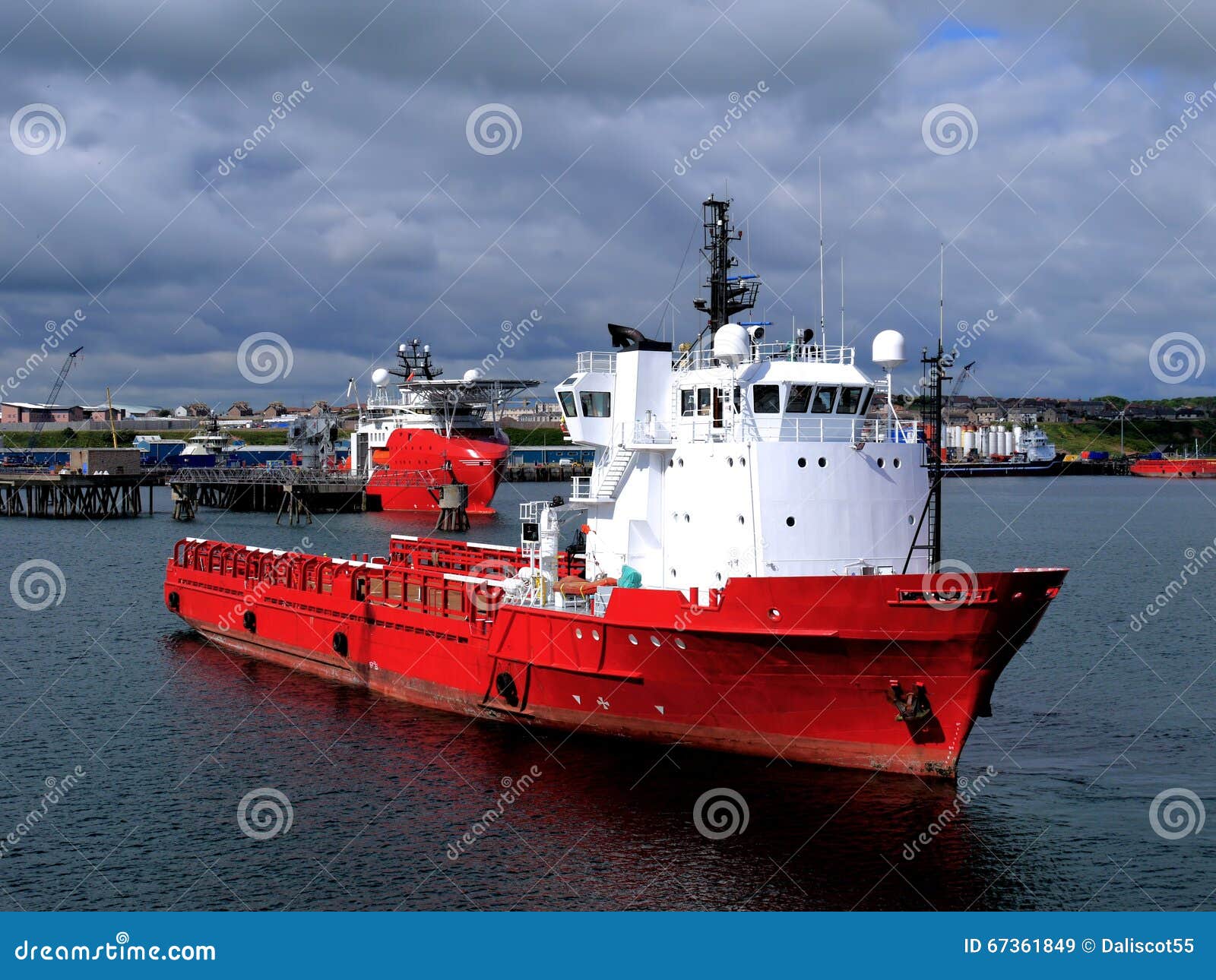 Offshore Supply Vessel K stock image. Image of energy - 67361849