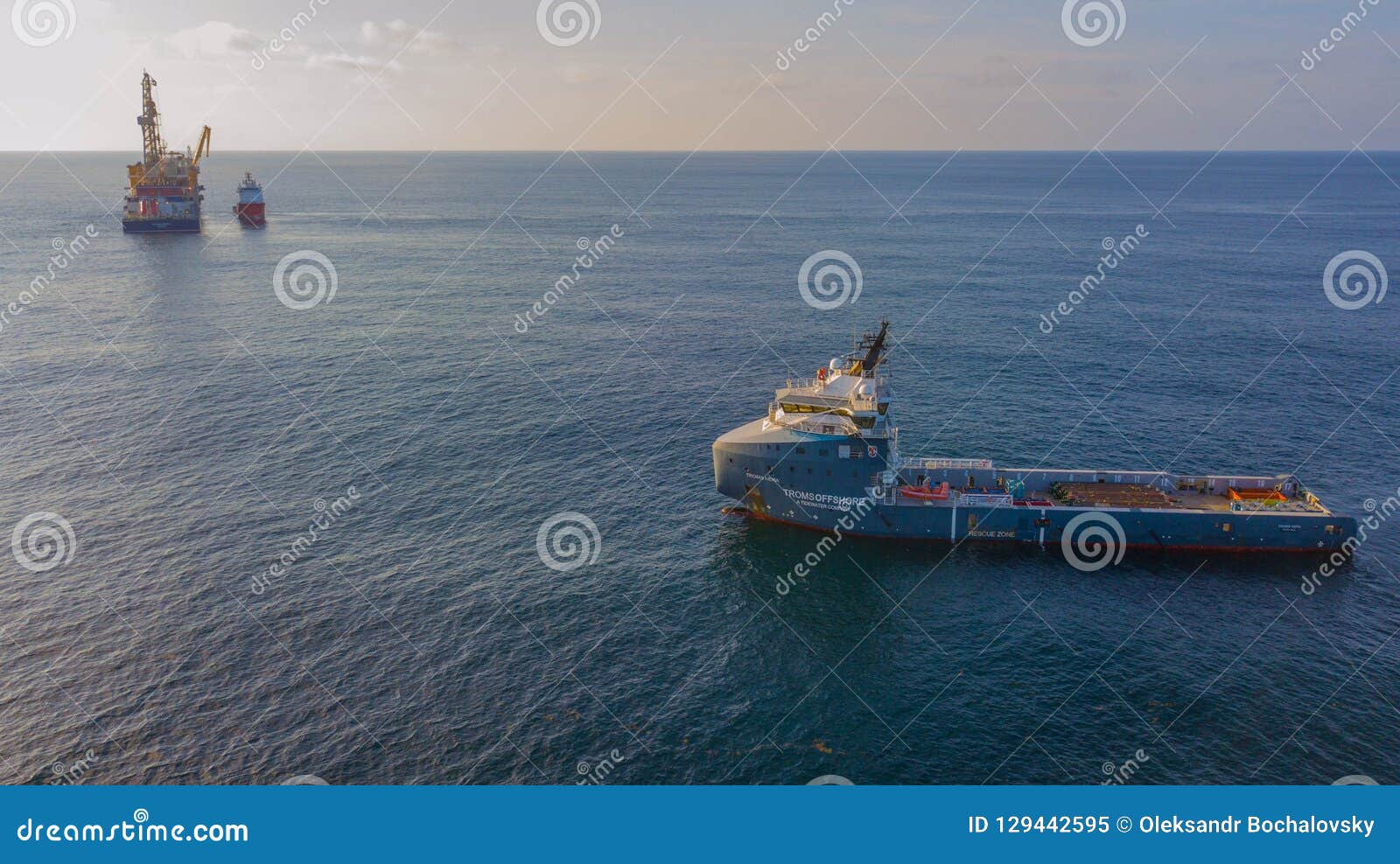 Offshore Support Vessel in Atlantic Ocean during Editorial Image ...