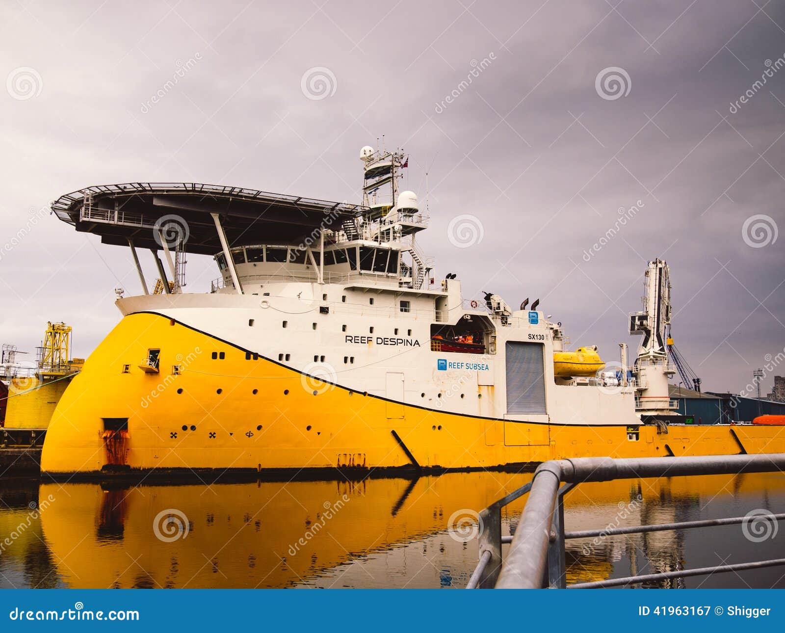 Offshore Vessel Siem Topaz And Tugboat Silex Under Anchor Handling ...