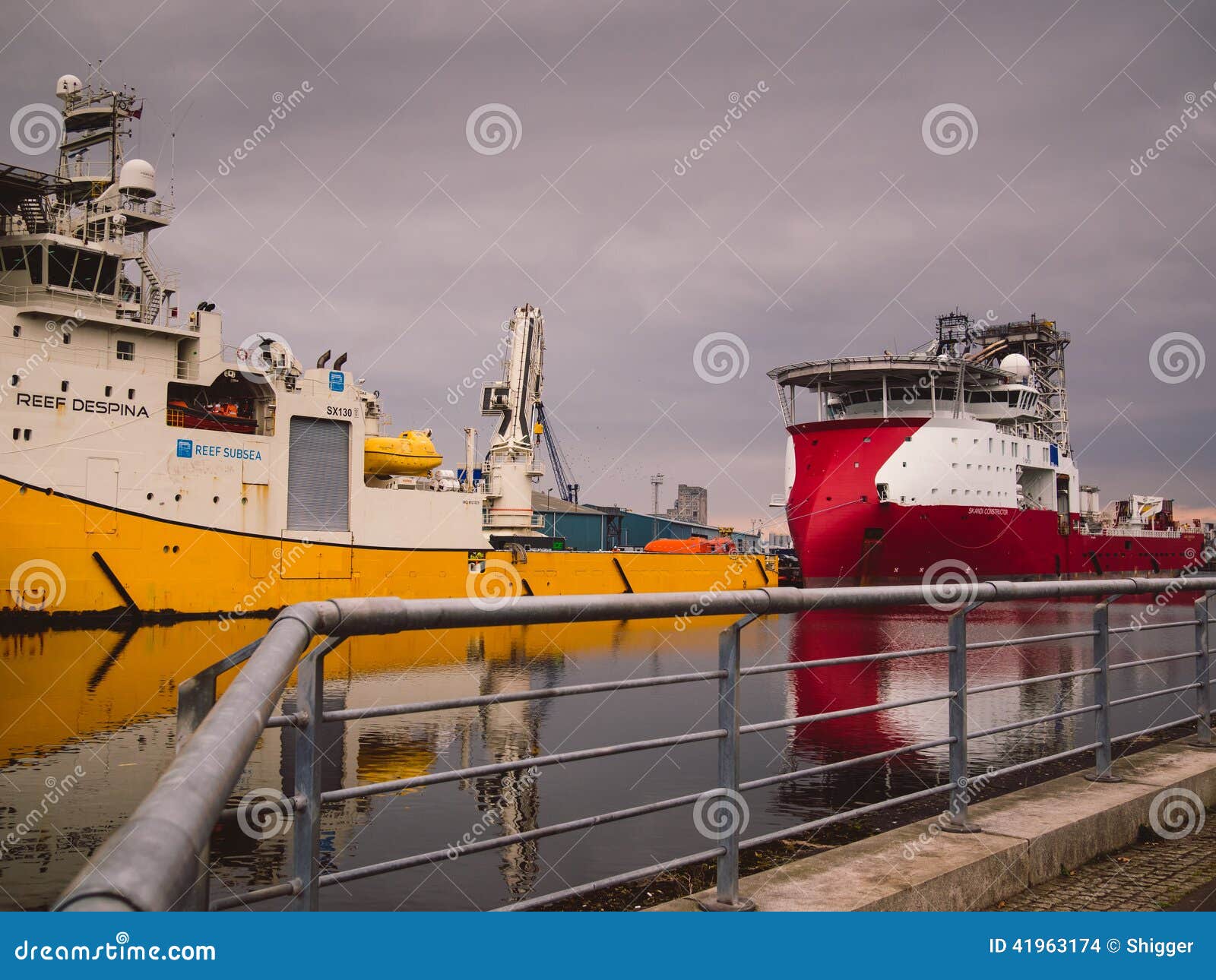 Offshore Vessel Maersk Minder Leaving Kleven Yard Editorial Image ...