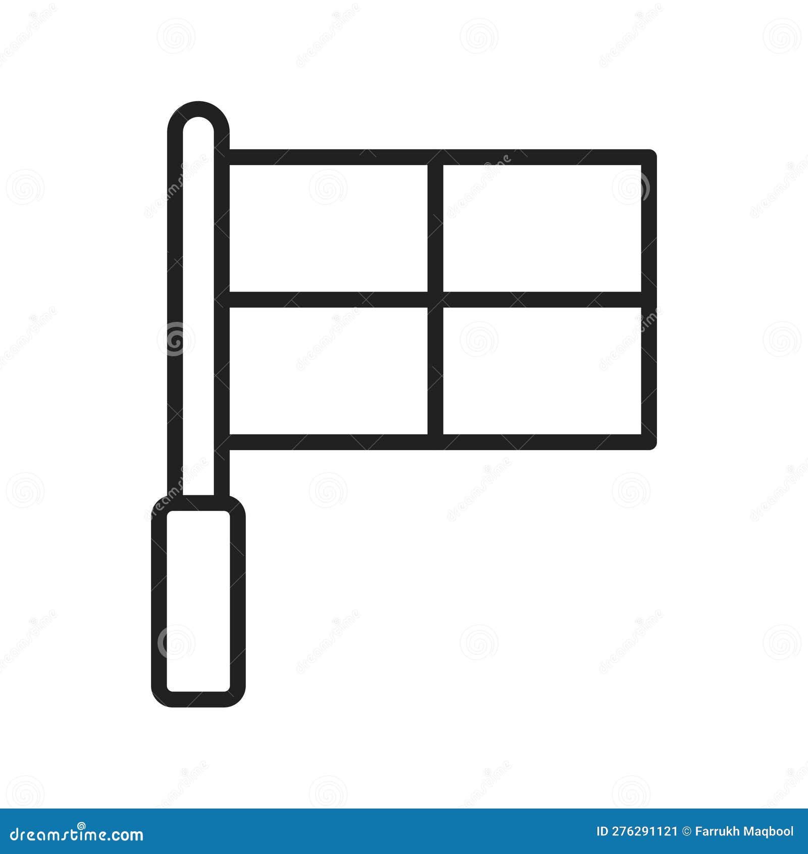 Offside Flag Icon Vector Image. Suitable for Mobile Apps, Web Apps and ...