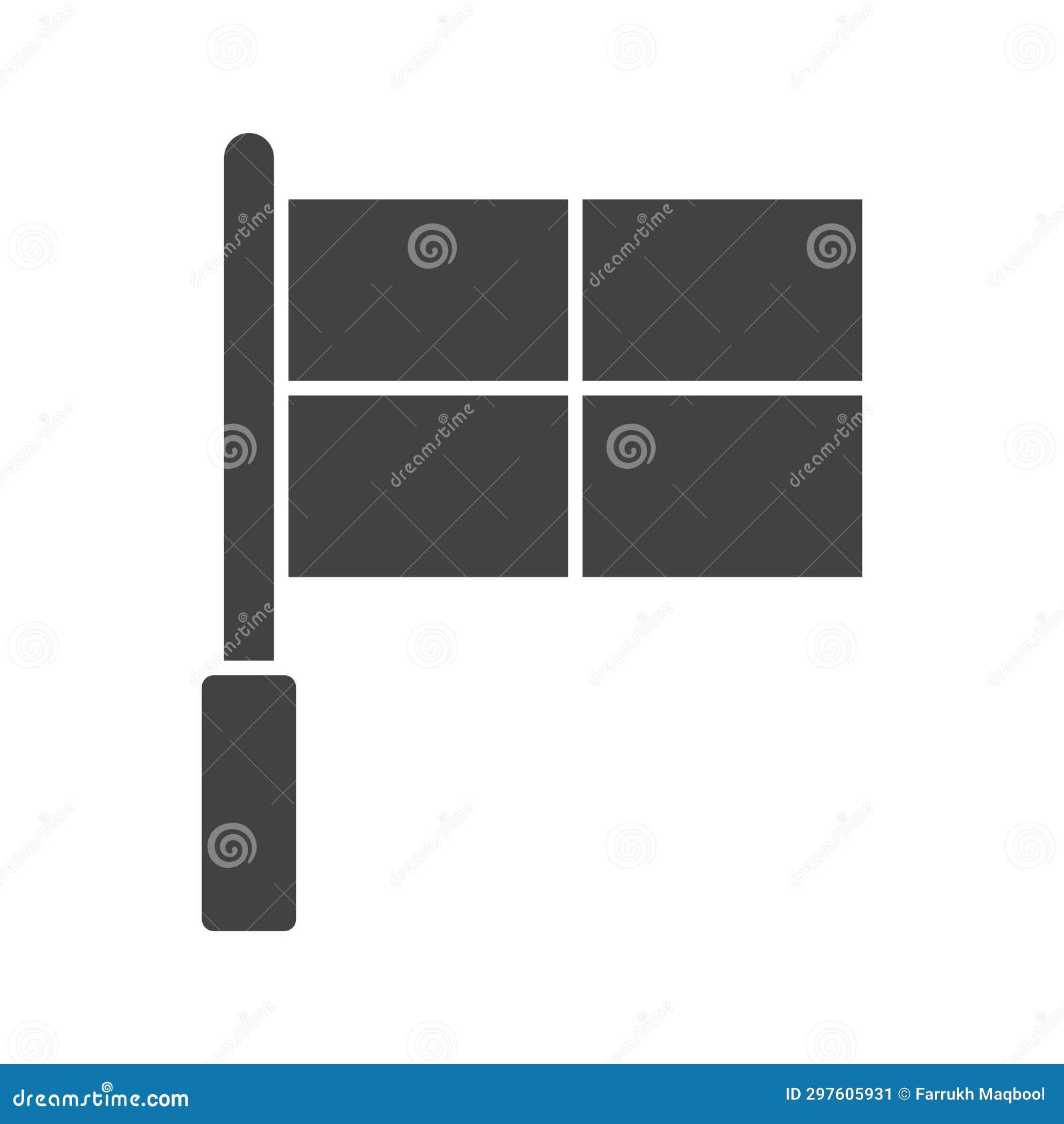 Offside Flag Icon Vector Image. Stock Vector - Illustration of player ...