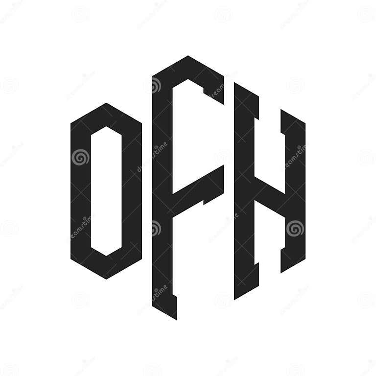 OFH Logo Design. Initial Letter OFH Monogram Logo Using Hexagon Shape ...