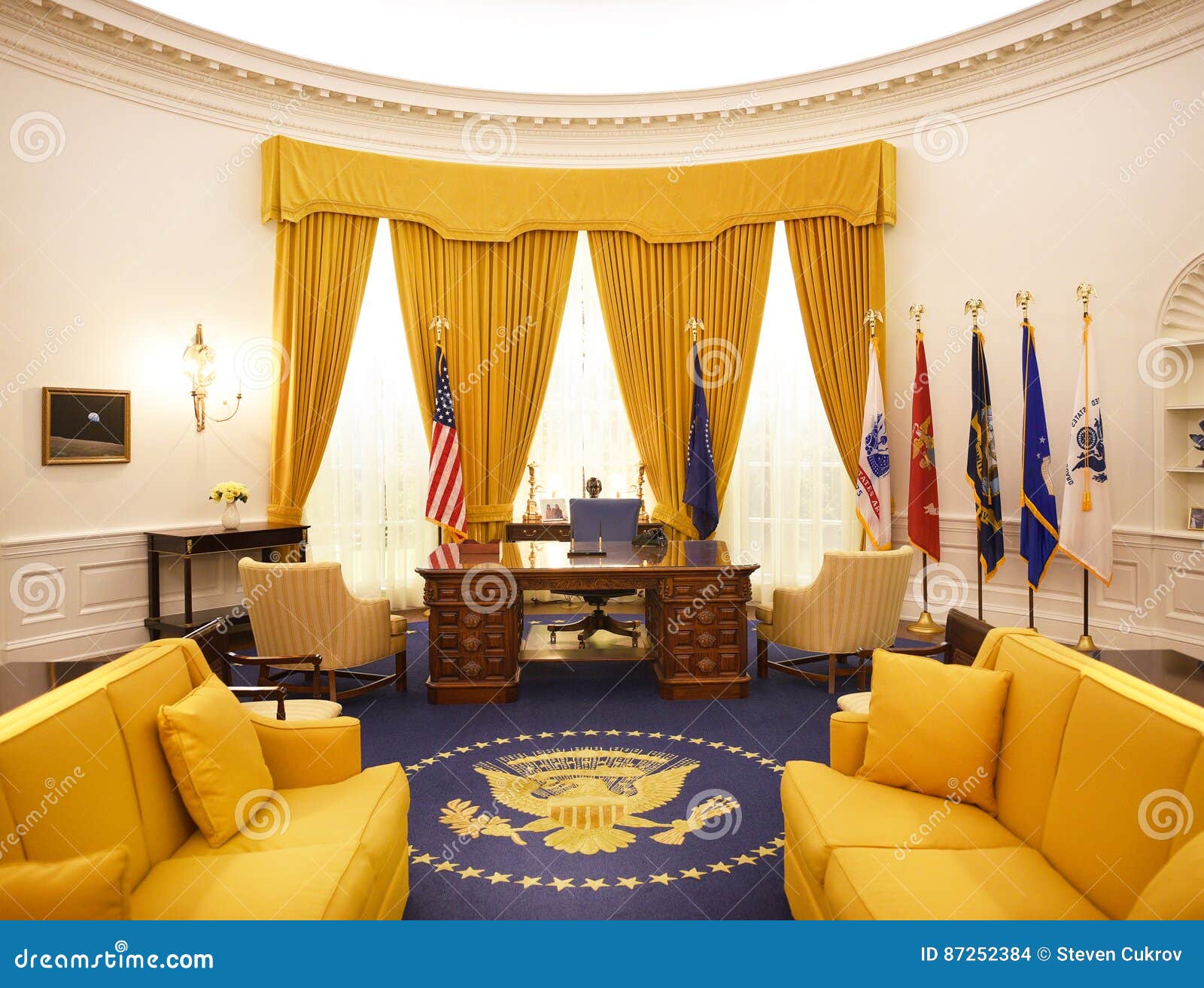 Oficina oval Nixon Library imagen de archivo editorial. Imagen de ...