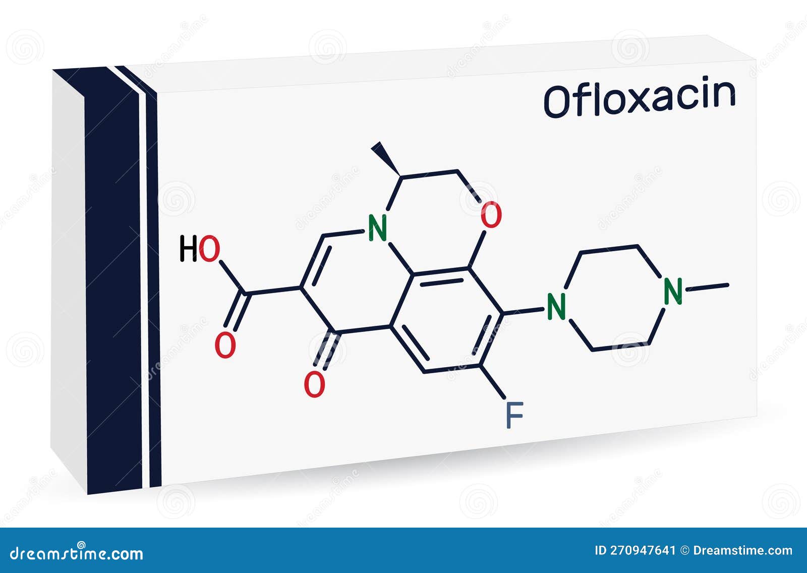 Ofloxacin Fluoroquinolone Molecule. It Is Quinolone Antibiotic ... Ofloxacin Fluoroquinolone Molecule. It Is Quinolone Antibiotic ...