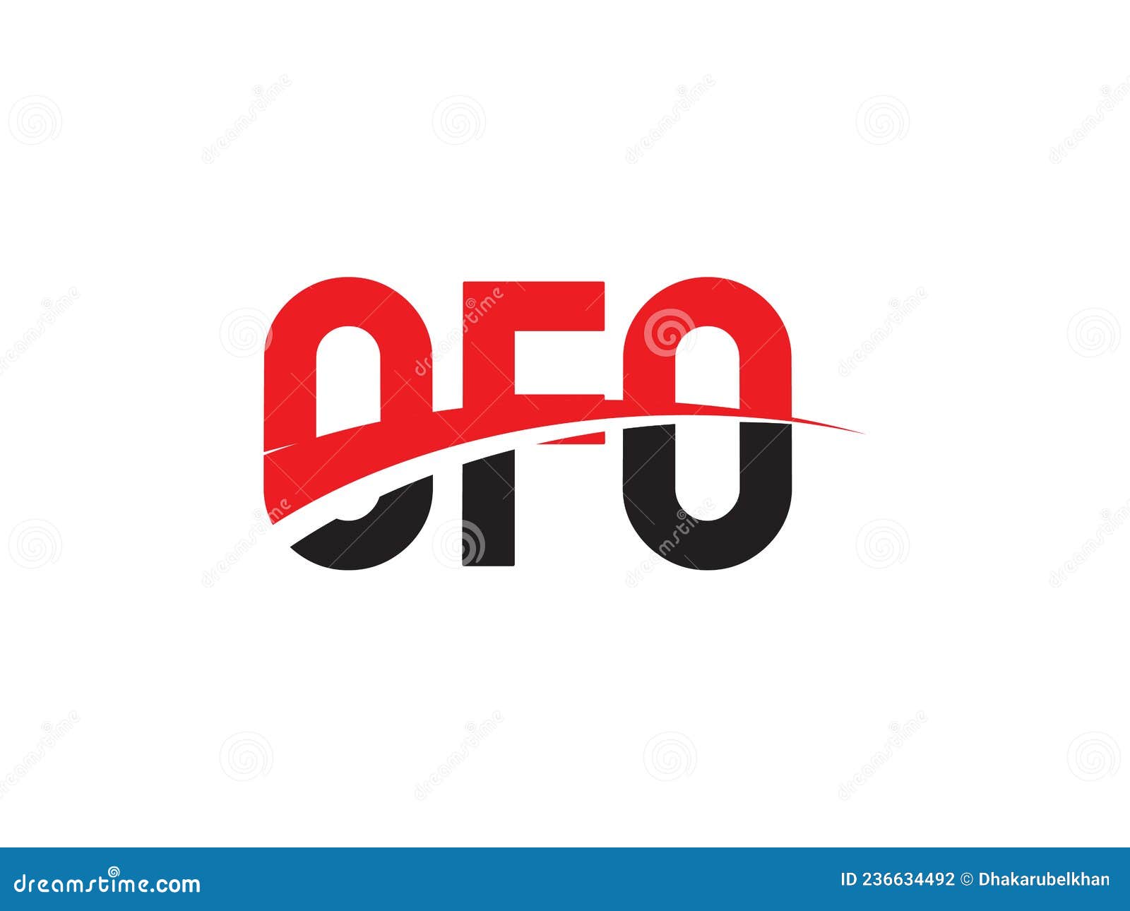 OFO Letter Initial Logo Design Vector Illustration Stock Vector ...