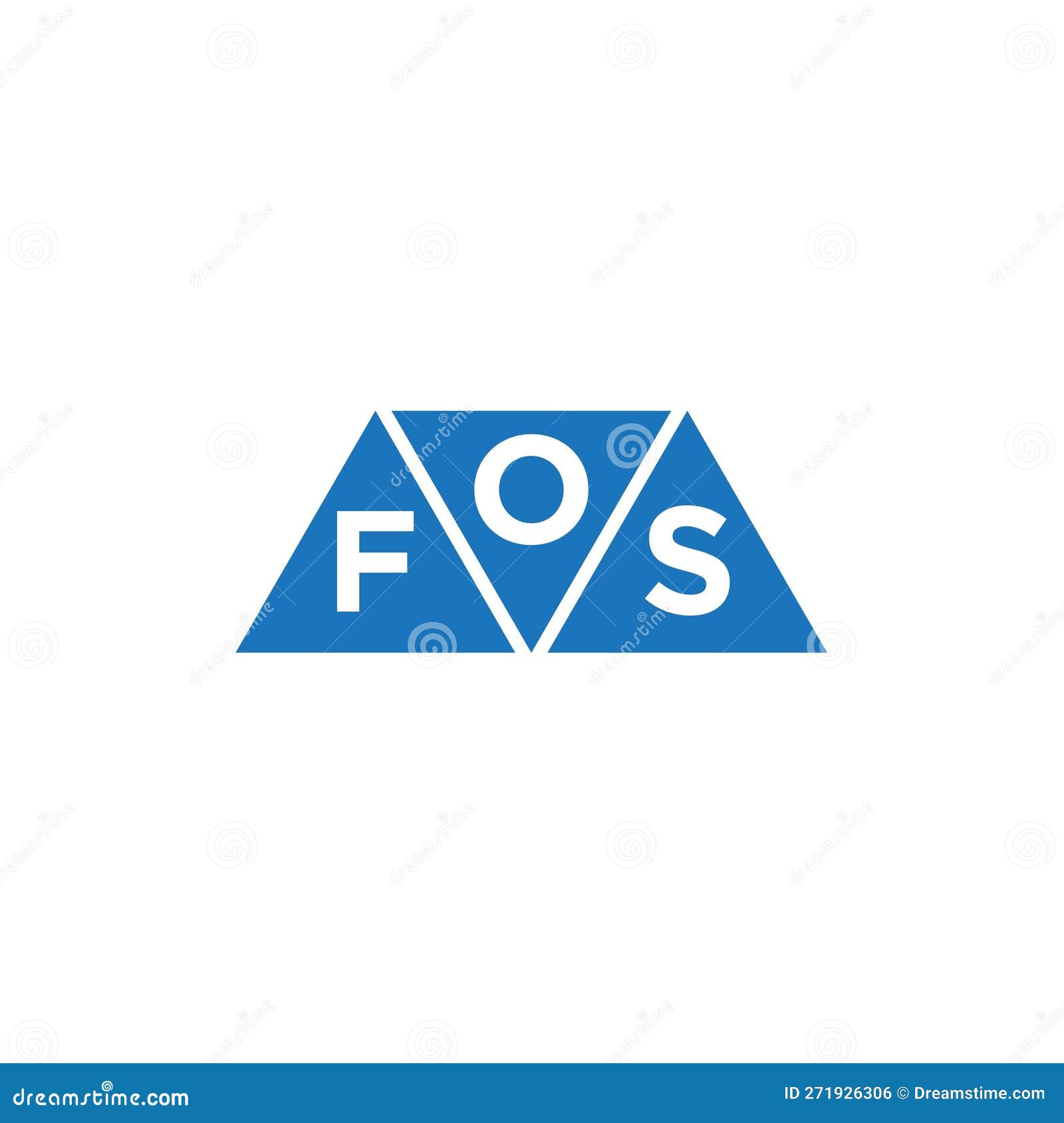 OFS Abstract Initial Logo Design on White Background. OFS Creative ...