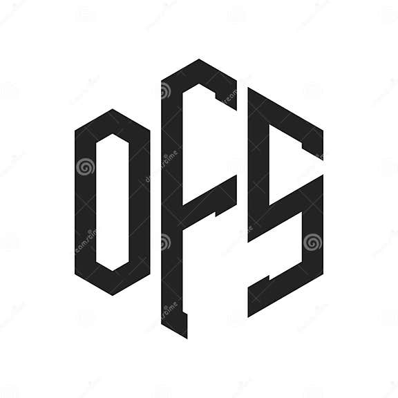 OFS Logo Design. Initial Letter OFS Monogram Logo Using Hexagon Shape ...